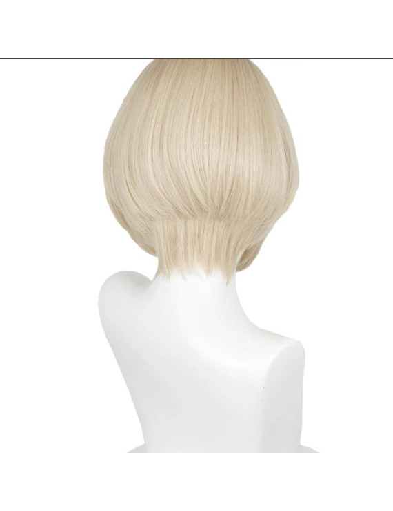 Genshin Impact Freminet Golden short styled Cosplay wig 30 cm ( free ...