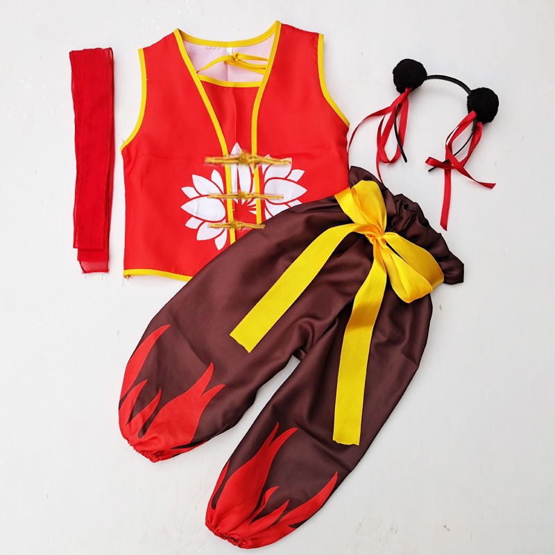 Ne Zha 2 NeZha Complete set of clothing for Children cosplay costume ...