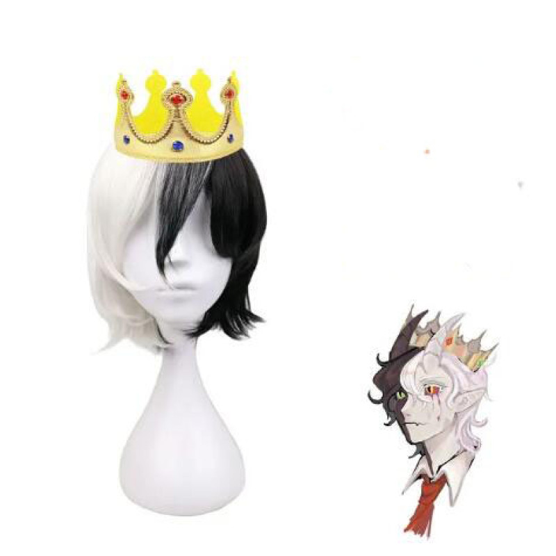 Dream SMP Ranboo Short Black White Cosplay Wig ( free shipping ) - $29.99