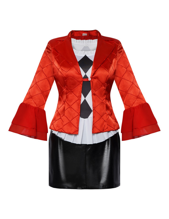 Halloween Clown Girl Costume - Harley Quinn Cosplay Outfit ( free ...