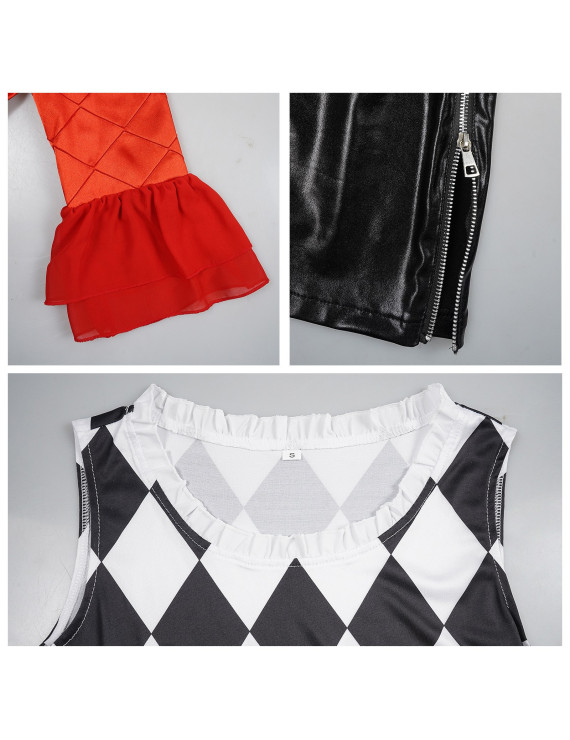 Halloween Clown Girl Costume - Harley Quinn Cosplay Outfit ( free ...