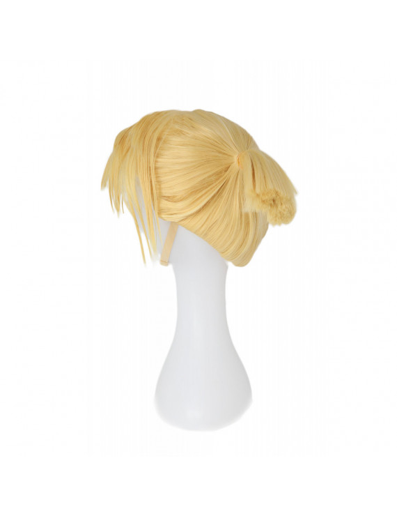 Fortnite Cosplay Sarah Yellow Halloween Cosplay Wig ( free shipping )