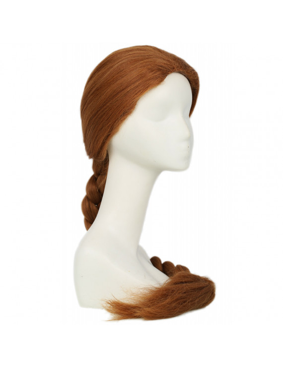 Shrek Princess Fiona Ultra-long Brown Braid Cosplay Hair Wig ( free ...