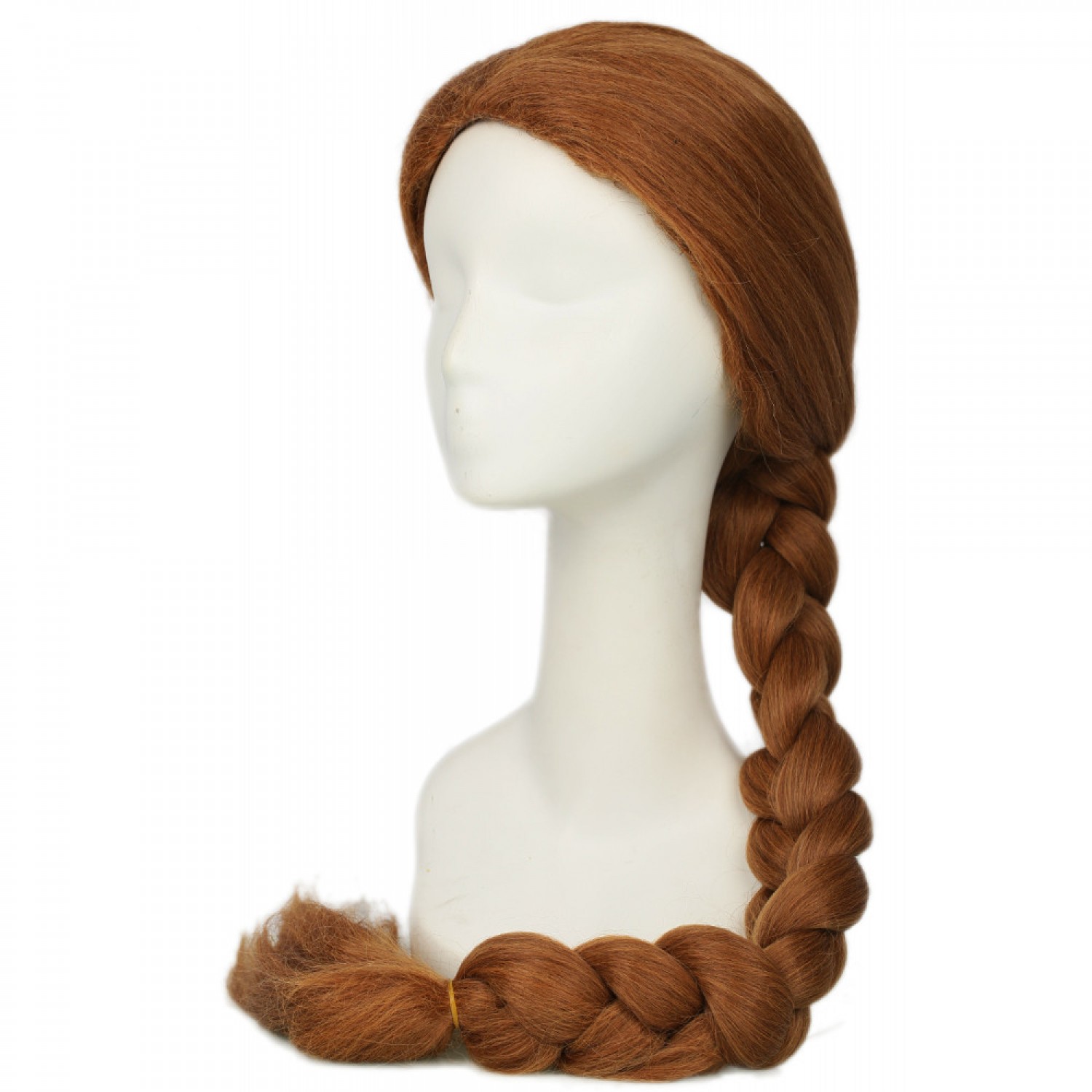 Shrek Princess Fiona Ultra-long Brown Braid Cosplay Hair Wig ( free ...