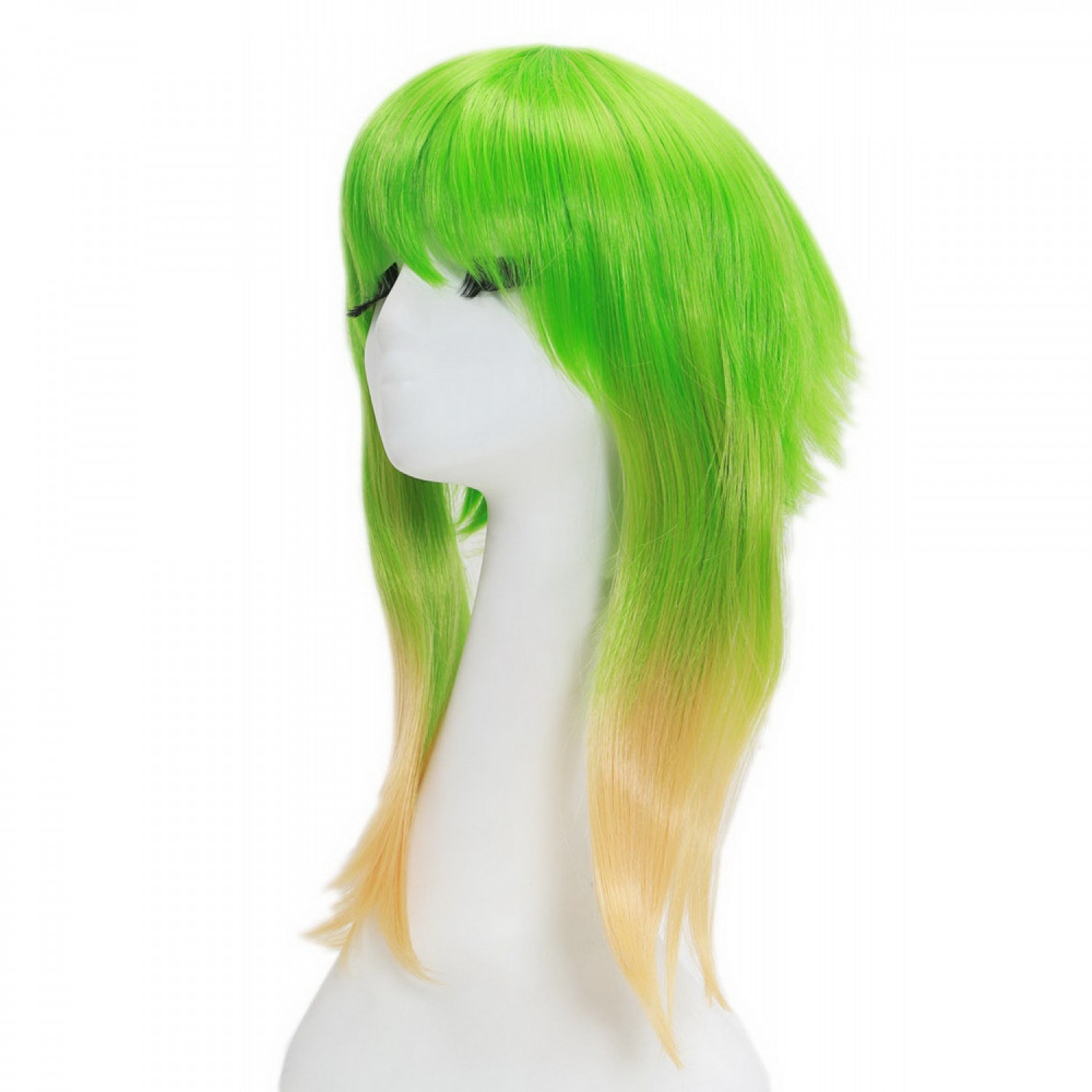 Vocaloid Camellia Gumi Cosplay Wig Short Straight Gradient Green Color ...