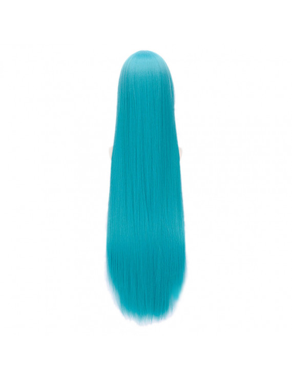 Bisca Mulan Long Straight Blue Cosplay Wig Fairy Tail Anime Styled Wig ...