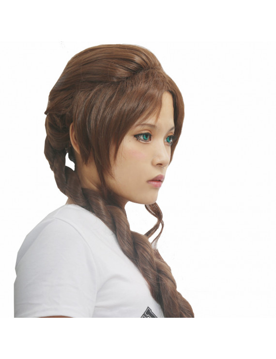 Final Fantasy Aerith Gainsborough Cosplay Hair Wig Thick Braids Wig ...