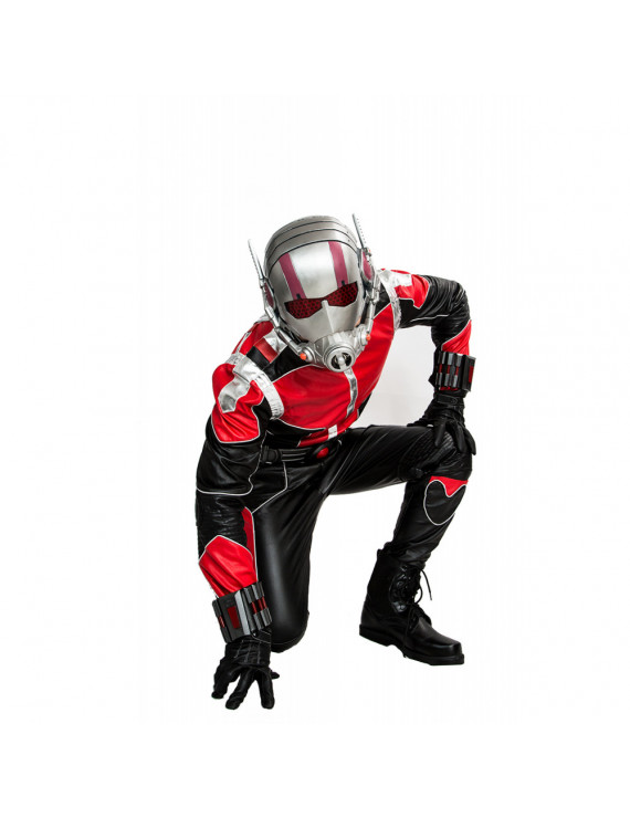 Ant Man Costume Marvel Superheros Antman Cosplay Suit Black and Red PU ...