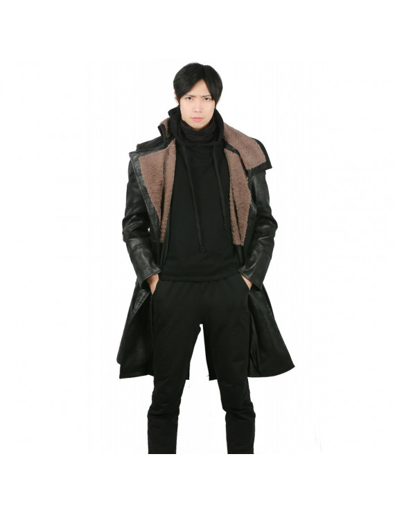 Blade Runner 2049 Movie Cosplay LAPD Officer K Thicken PU Leather Coat ...