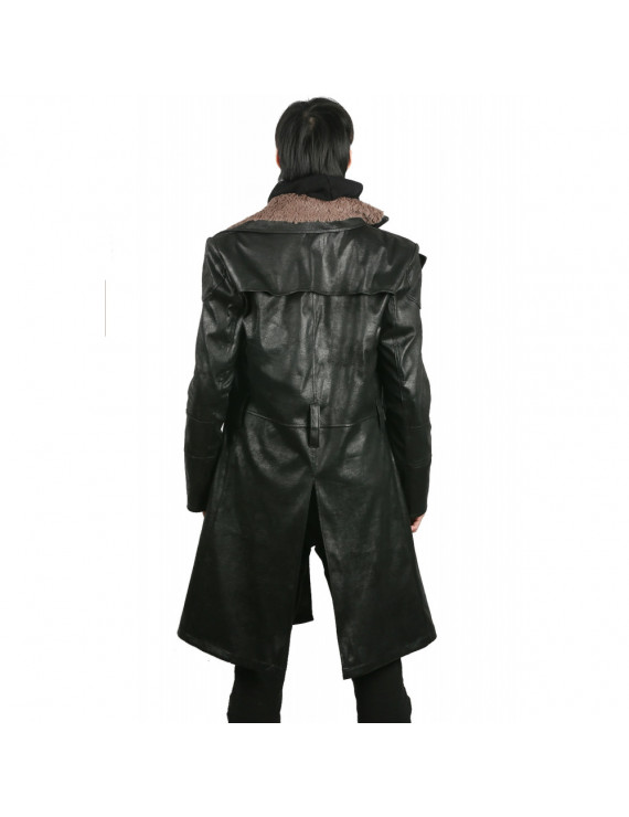 Blade Runner 2049 Movie Cosplay LAPD Officer K Thicken PU Leather Coat ...