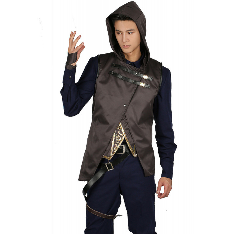 Corvo Attano Costume Deluxe Full Set Outfits Game Dishonored 2 Cosplay ...