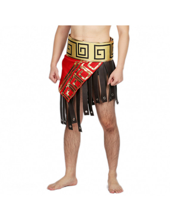 God of War Kratos Costume Mens Splicing Short Skirt Kratos Cosplay ...