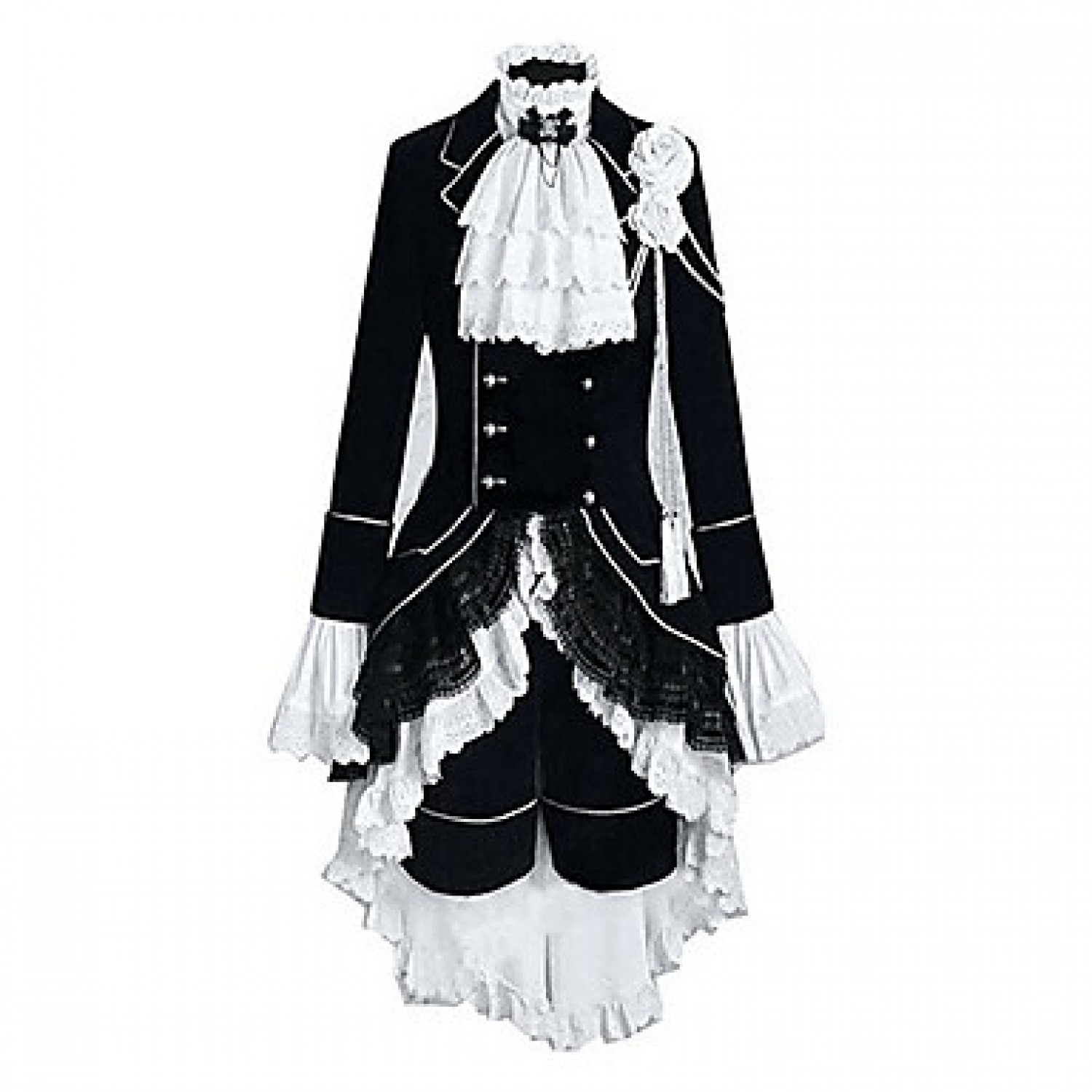 Black Butler Ciel Phantomhive Japan Anime Black Suit Outfit Cosplay ...