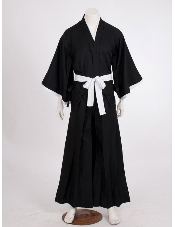 Bleach Kurosaki Ichigo Robe Cloak Coat Anime Cosplay Costume ( free ...