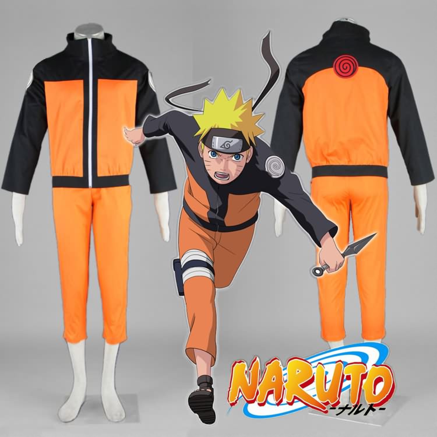 Naruto Shippuden Uzumaki Naruto Anime Cosplay Costume ( free shipping ...