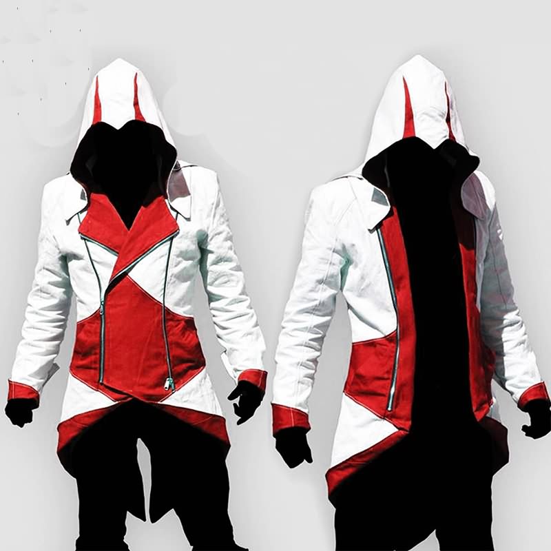 Assassin's Creed Assassin White and Red Cosplay Costumes ( free ...