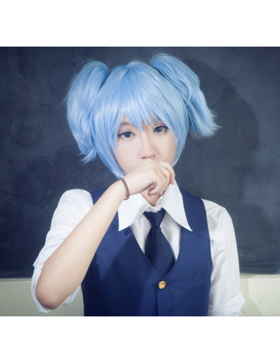 Assassination Classroom Shiota Nagisa Blue Female Cosplay Costume free ...