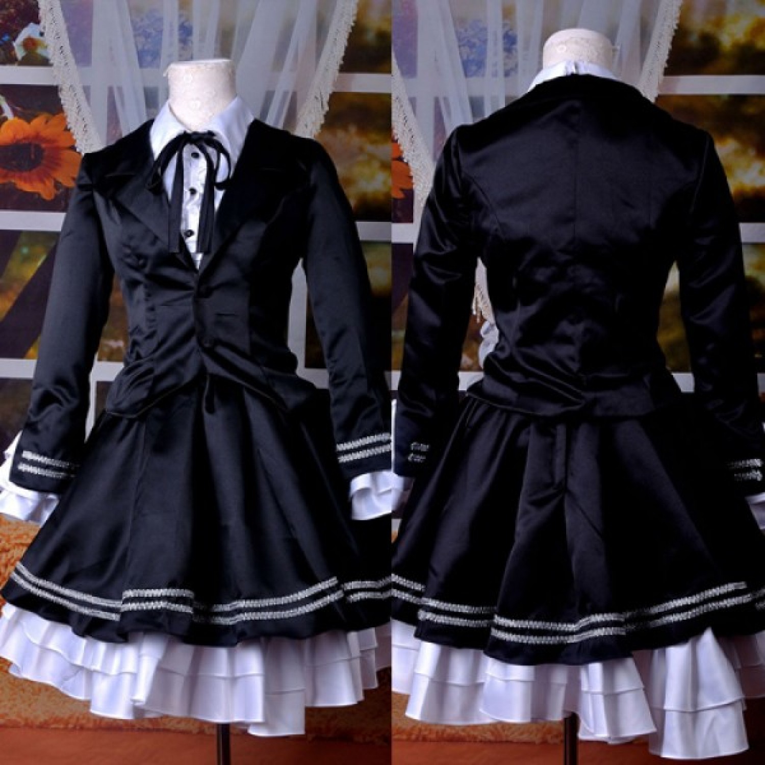 Vocaloid Miku Secret Police Anime Dress Cosplay Costume ( free shipping ...