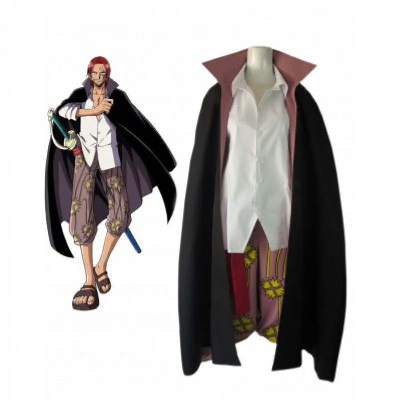 One Piece Shanks Japan Anime Cosplay Costume ( free shipping ) - $71.99