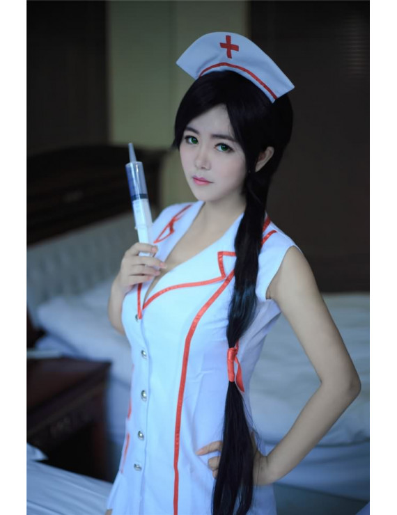 League of Legends Nurse Akali Cosplay Costume Sexy Intern Nurse Party ...