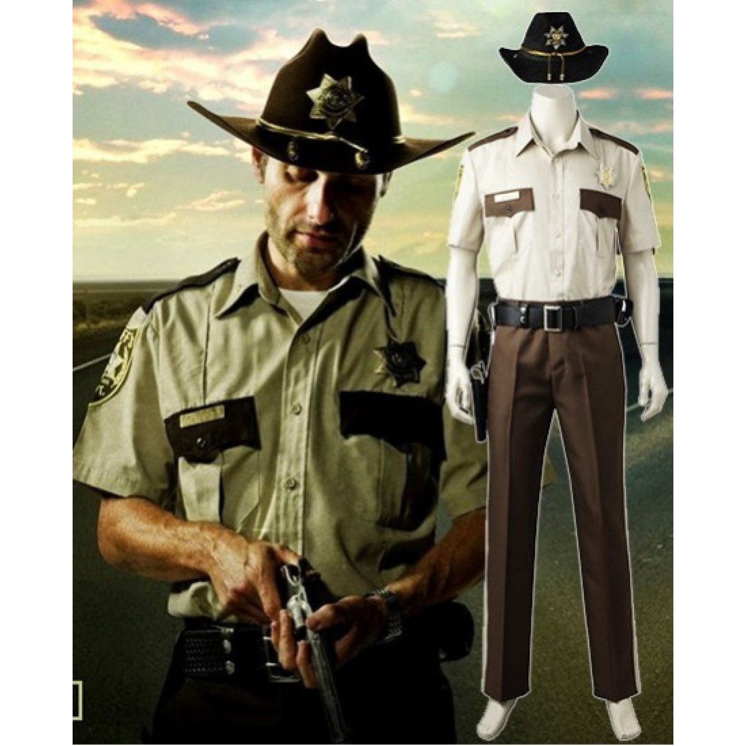 The Walking Dead Season Rick Grimes Cosplay Costume ( free shipping ...