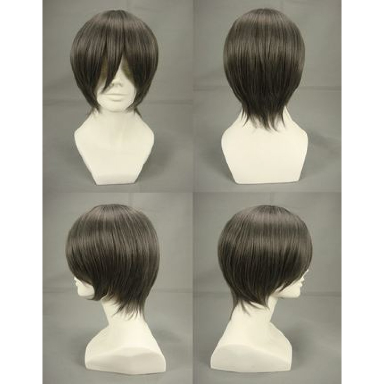 Black Butler Ciel Phantomhive Blue Grey Short Straight Anime Styled ...