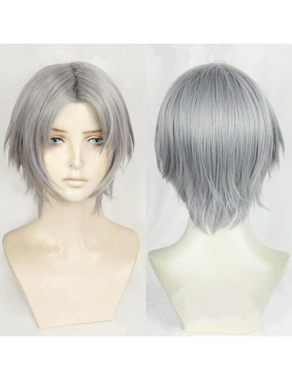 Devil May Cry 5 v Dante Short Gray Synthetic Hair Cosplay Wig ( free ...