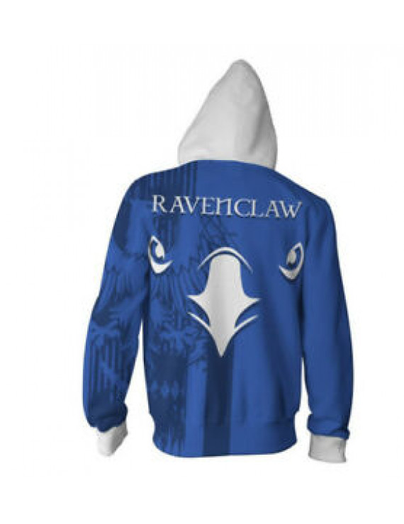 Ravenclaw Hoodie Sweatshirt Jacket Zipper Harry Potter Cosplay Costume ...