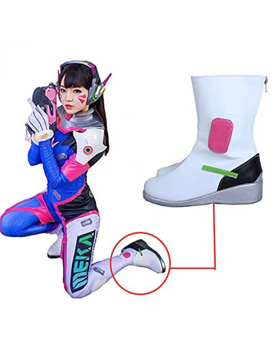 Overwatch DVA DVA Hana Song PU Leather Cosplay Shoes ( free shipping ...