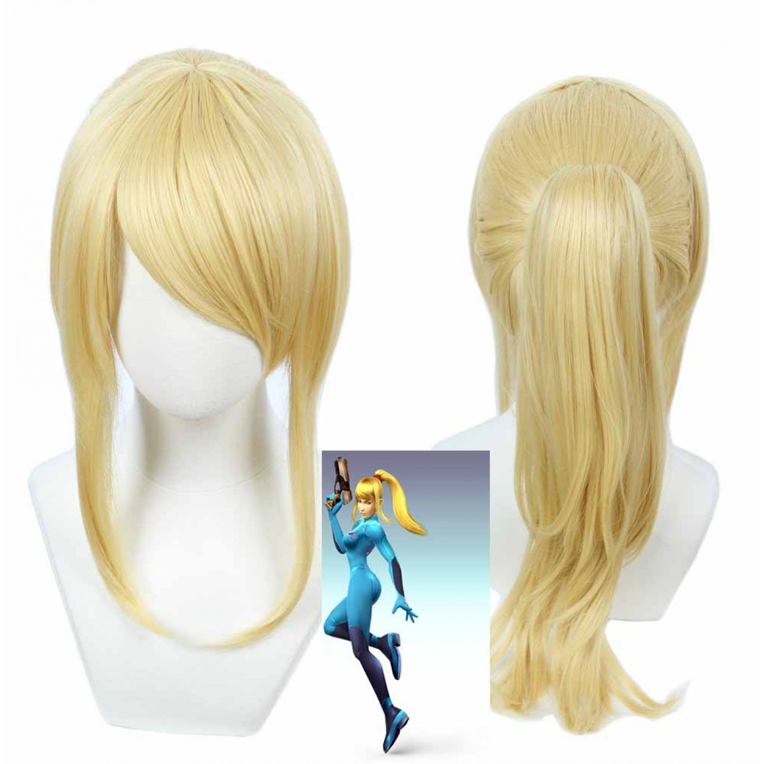 Zero Suit Samus Cosplay Wig Super Smash Bros Brawl Party Wig ( free ...