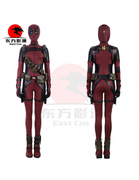 Deadpool 2 Women Deadpool Onesies Tights Full Set Cosplay Costume ...