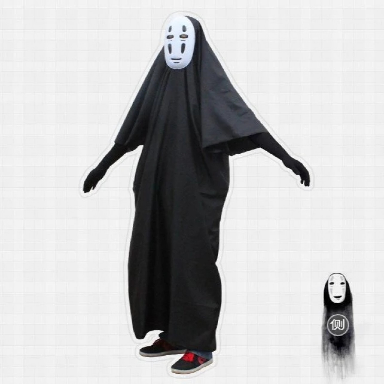 Spirited Away No Face man Cosplay Cloak Gloves Mask ( free shipping ...