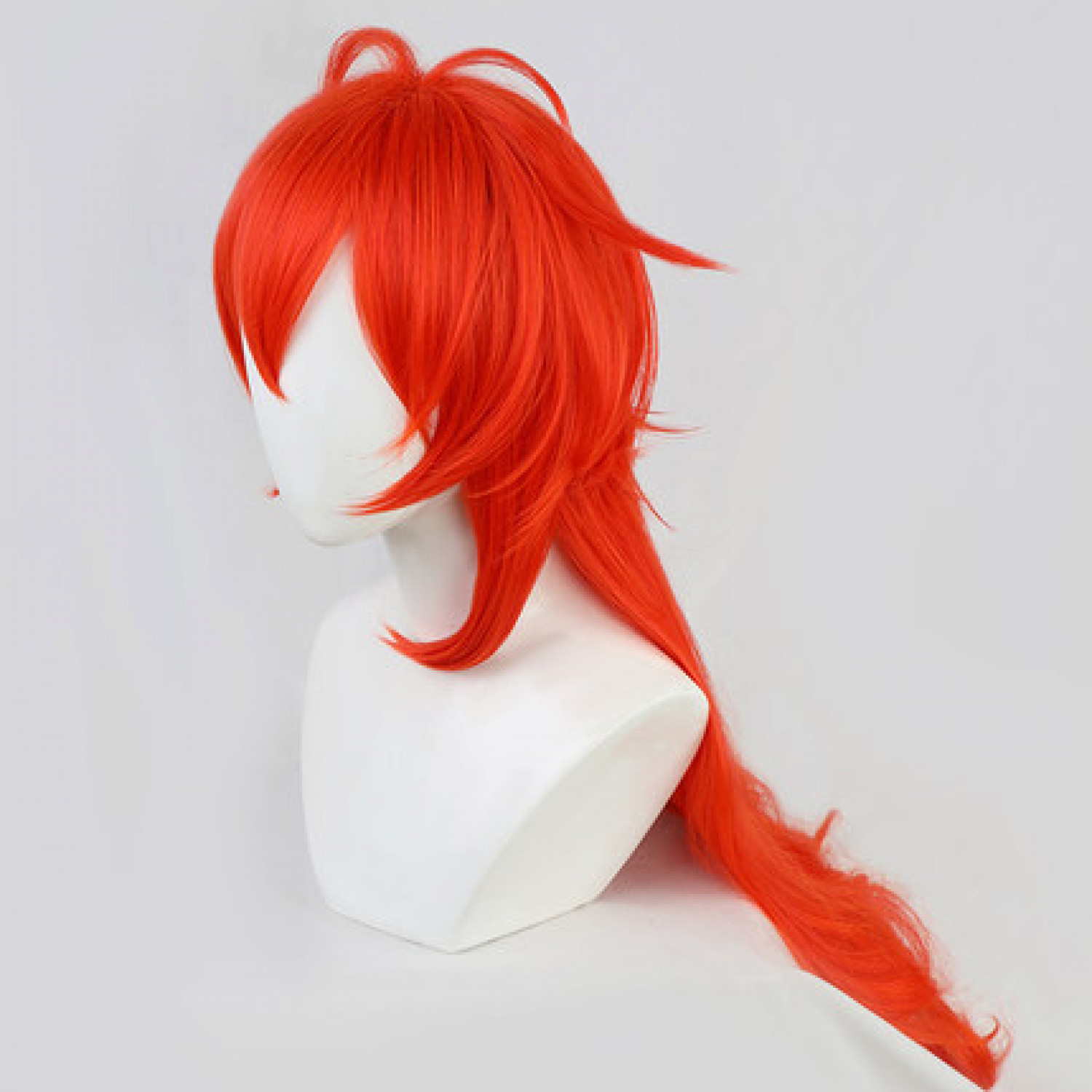 Genshin Impact Diluc Ponytail Orange Red Cosplay Wig ( free shipping ...