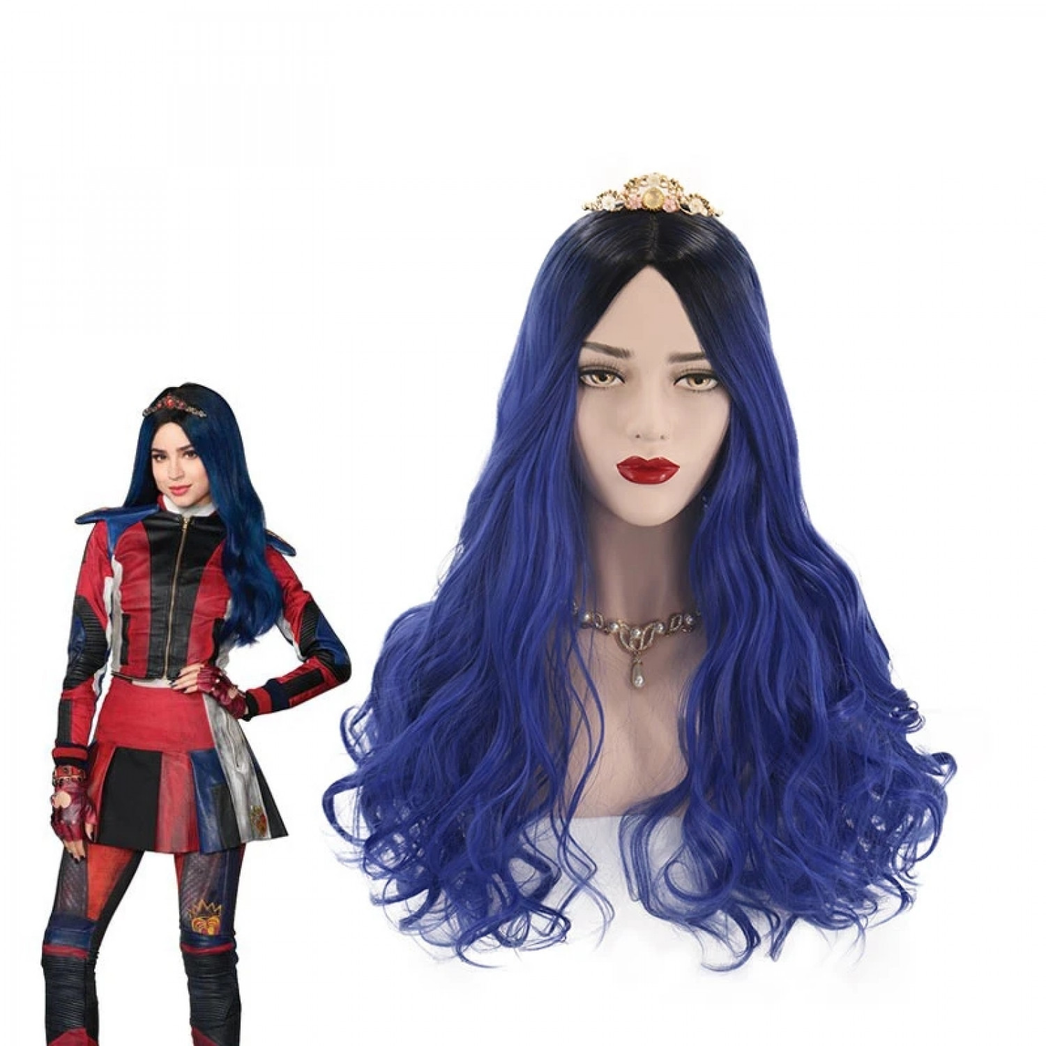 Descendants 3 Evie Blue Movie Cosplay Wig ( free shipping ) - $17.99