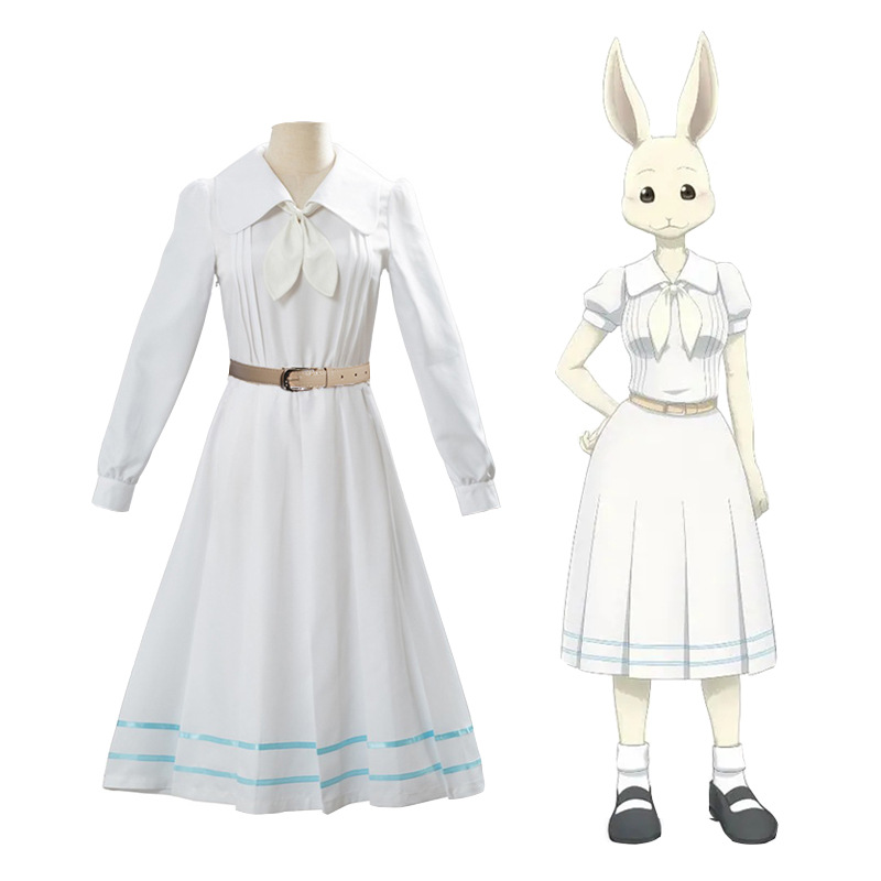 Beastars Haru White Long Sleeves Dress Cosplay Costume ( free shipping ...