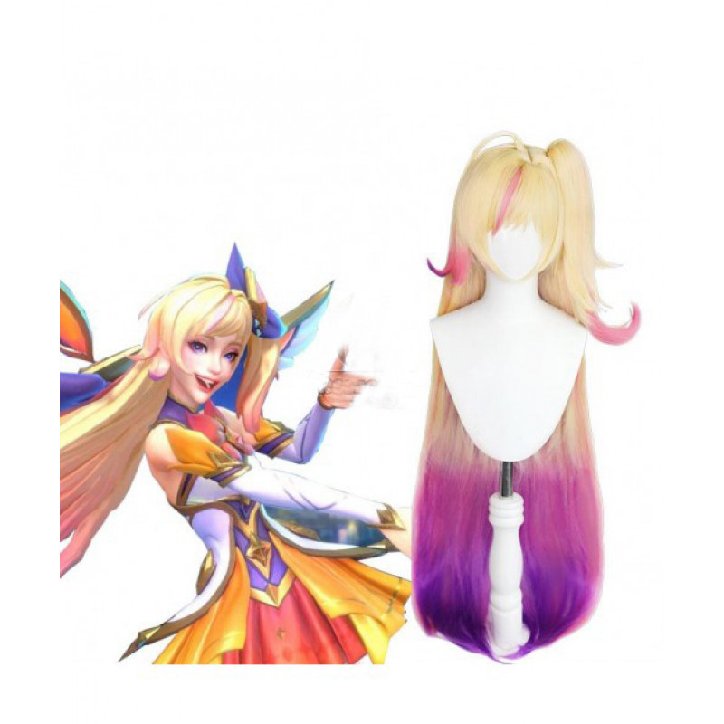 League of Legends Star Guardian Seraphine Long Mixed Color Role Cosplay ...