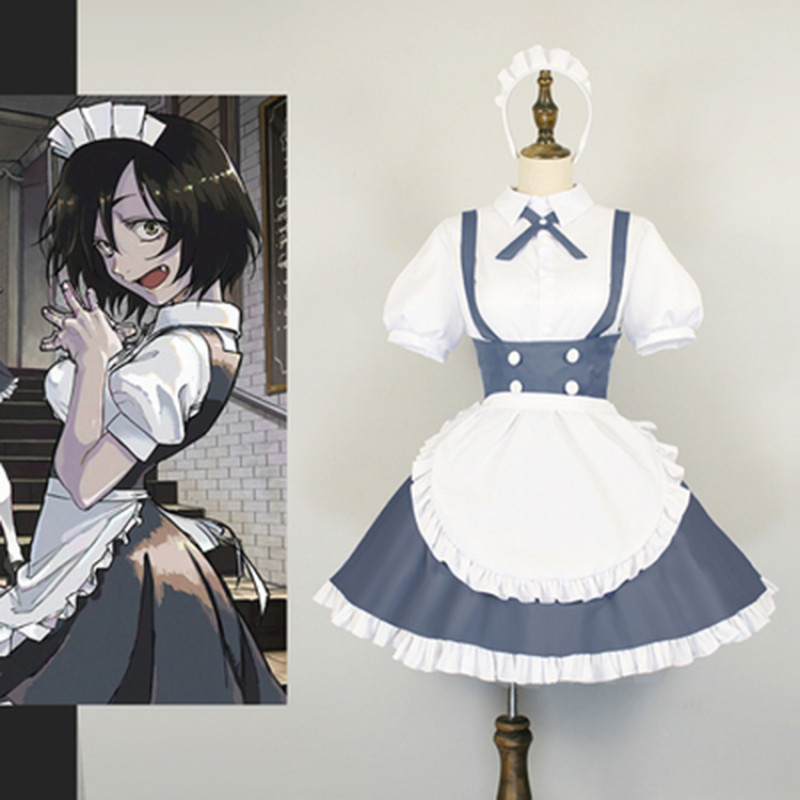 Call of the Night Nanakusa Nazuna Maid Role Cosplay Costume ( free ...