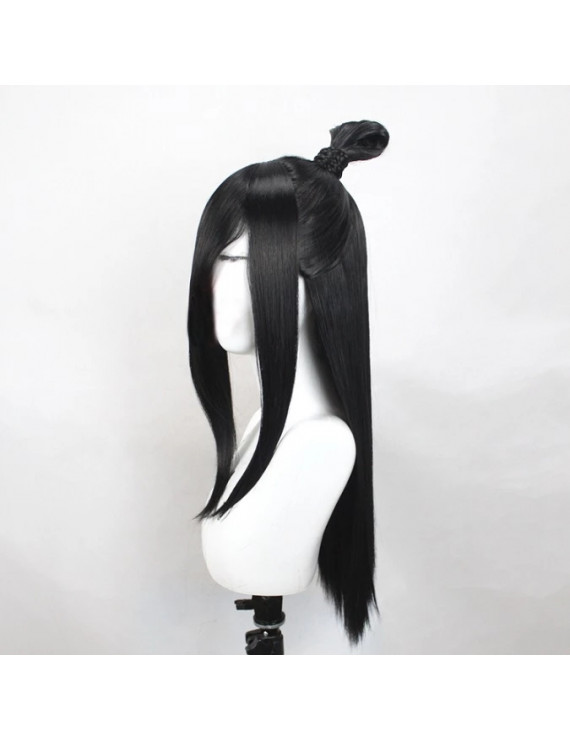 Avatar The Last Airbender June Black Styled Role Cosplay Wig 60 cm ...
