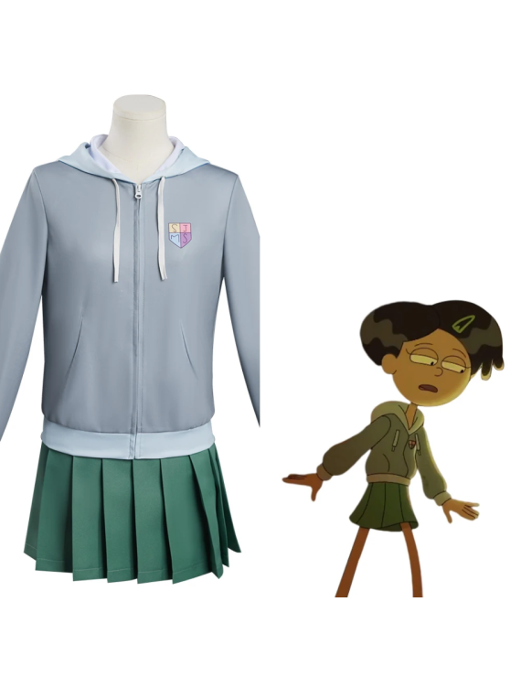 Uniform Dress Outfits Halloween Carnival Suit Amphibia Marcy Wu Cosplay ...