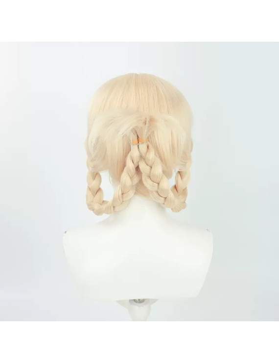 Elden Ring Rya Snakeborn Rya Snake born Short Gloden Cosplay Wig 50 cm ...
