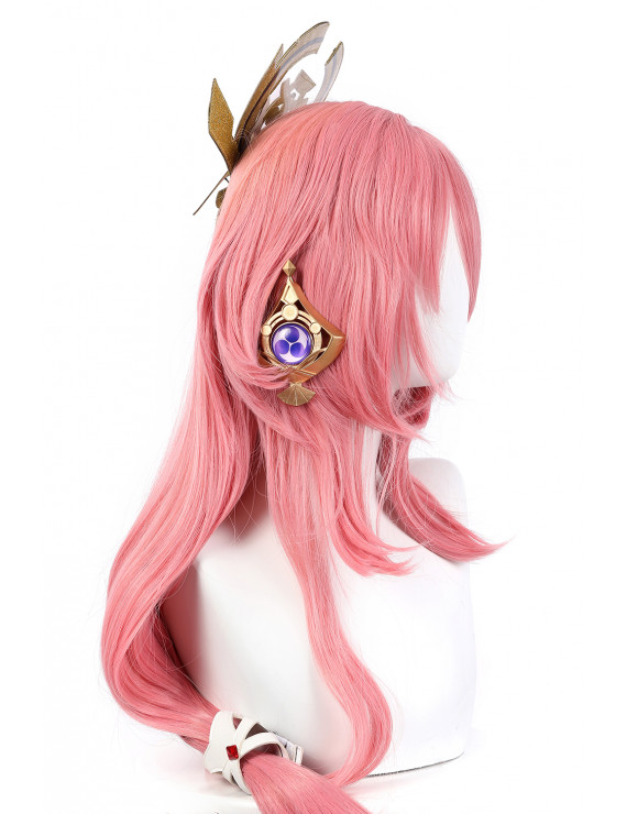 Genshin Impact Yae Miko Game Cosplay Wig ( free shipping ) - $24.99