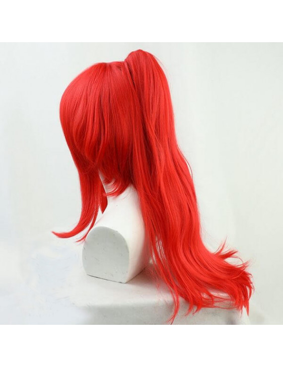 YouTuber VTuber Lain Paterson Red Cosplay Wig + Wig Cap ( free shipping )