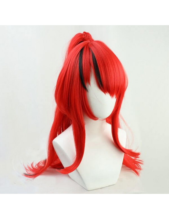 YouTuber VTuber Lain Paterson Red Cosplay Wig + Wig Cap ( free shipping )